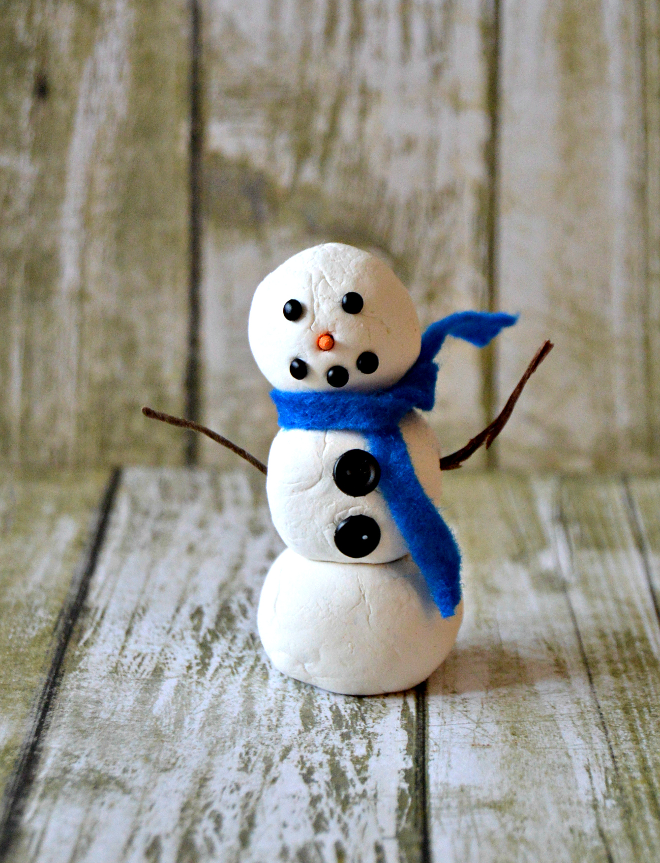 Clay Snowmen-One Artsy Mama