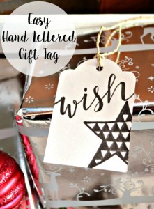 Easy DIY Hand Lettered Gift Tag - Amy Latta Creations