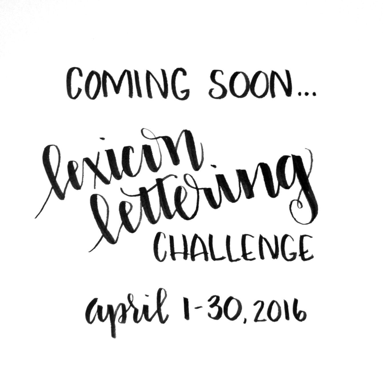 Lexicon Lettering Challenge - Amy Latta Creations