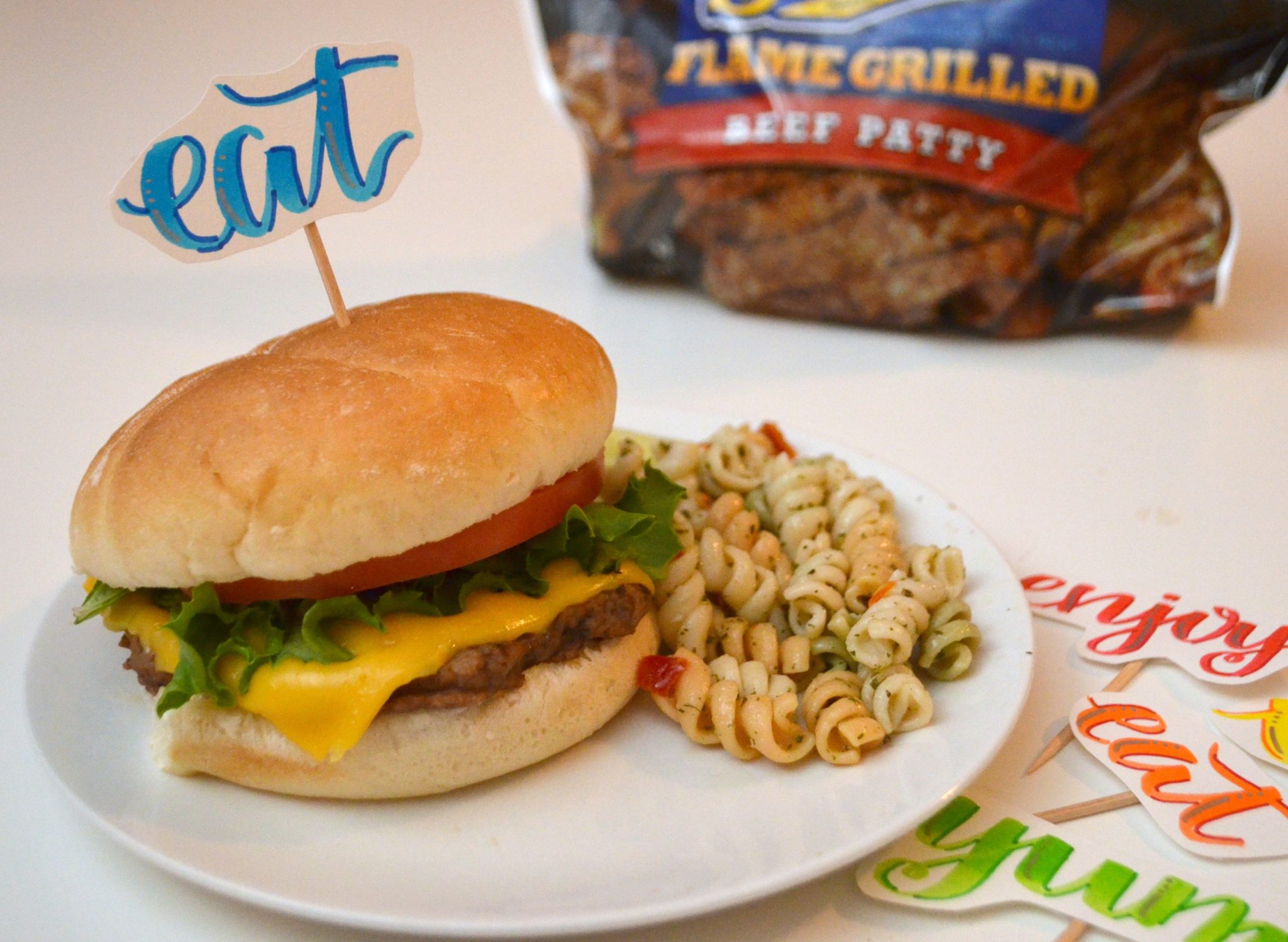 Hand Lettered Food Picks - Amy Latta Creations