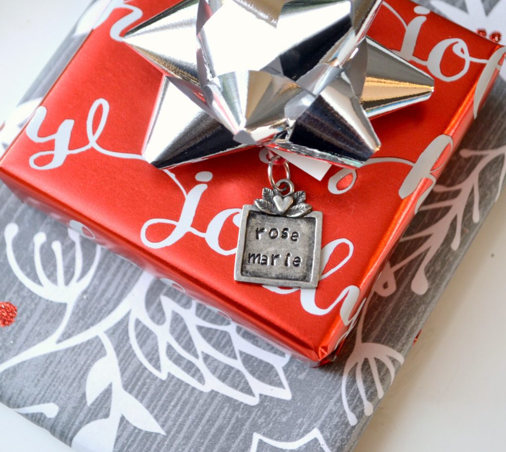 Metal Stamped Gift Tag Ornament - Amy Latta Creations