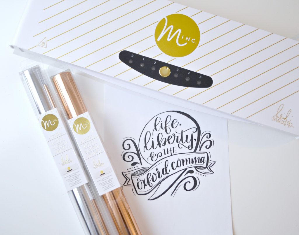 Foiled Hand Lettered Print with the Heidi Swapp Minc - Amy Latta Creations