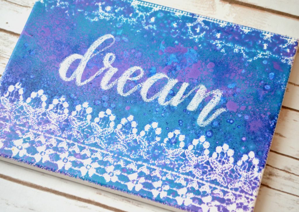 Fun With Paint: Spray Splatter Canvas - Amy Latta Creations