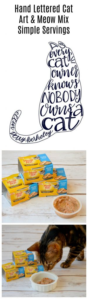 Hand Lettered Cat Printable & Meow Mix Single Servings - Amy Latta ...