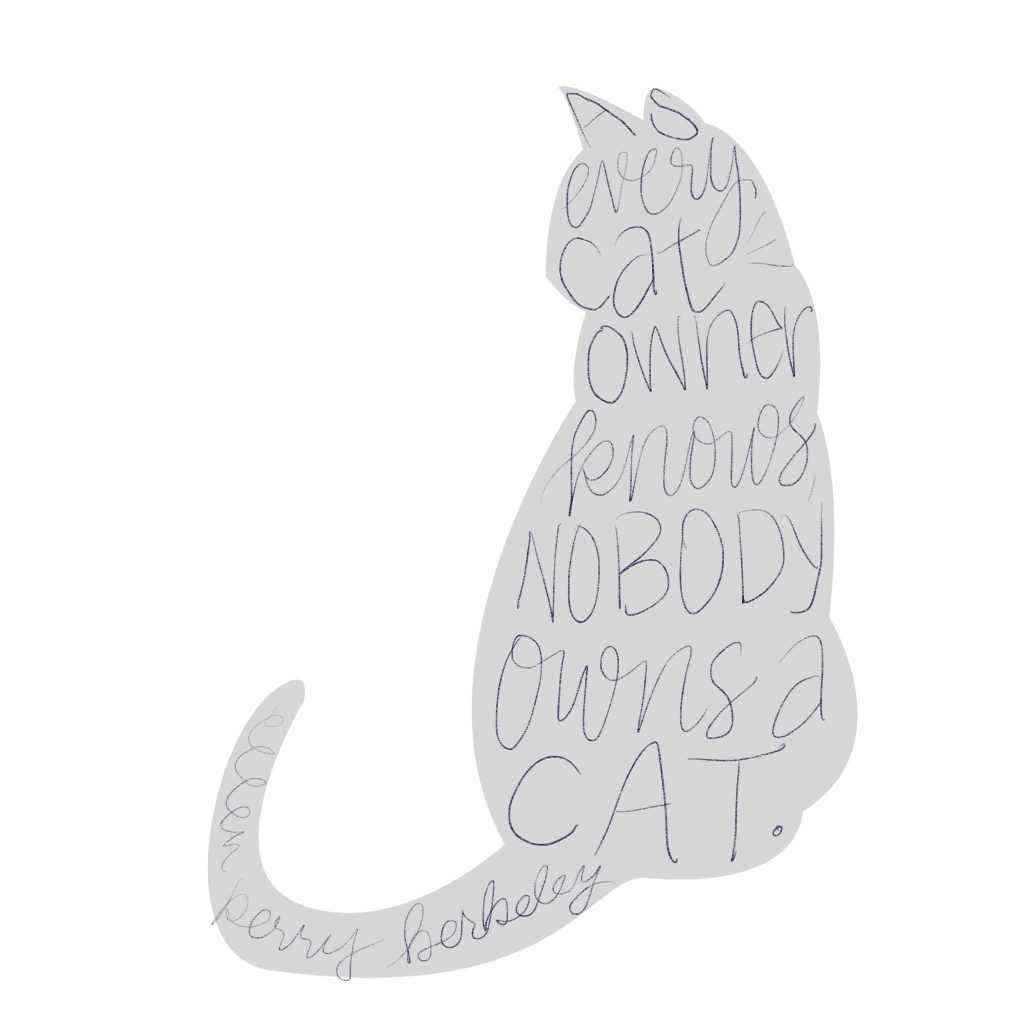 Hand Lettered Cat Printable & Meow Mix Single Servings - Amy Latta ...
