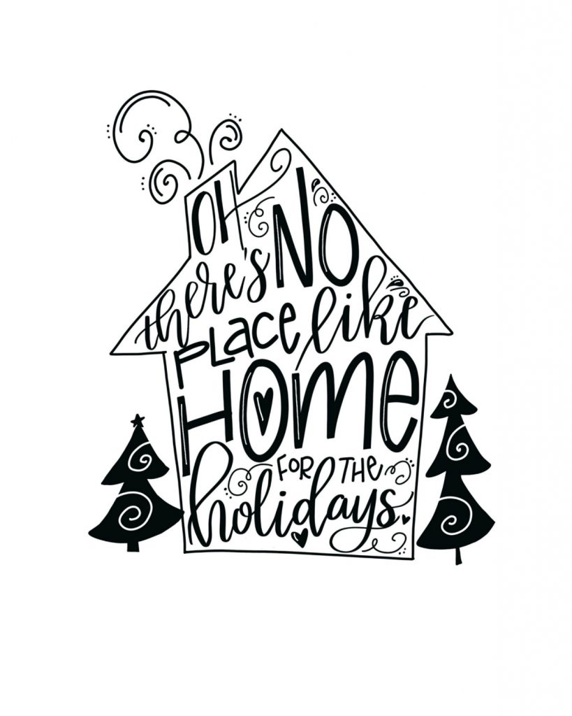 Home for the Holidays Free Printable & Hand Lettering Hop - Amy Latta ...