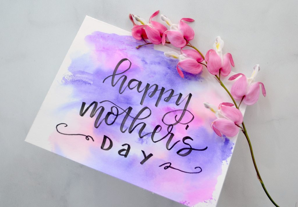 Quick & Easy Watercolor Mother's Day Card - Amy Latta Creations