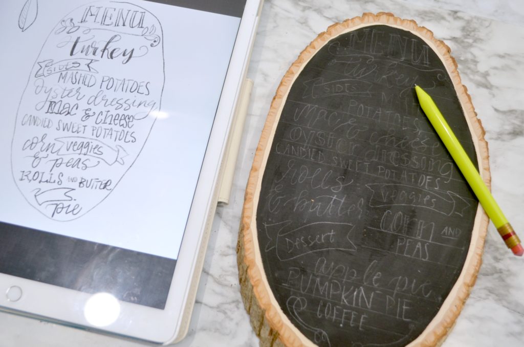 Hand Lettered Farmhouse Style Menu Board - Amy Latta Creations