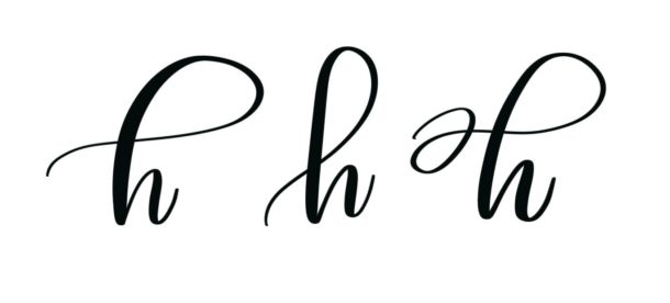 Free Hand Lettering Practice Sheets: H - Amy Latta Creations