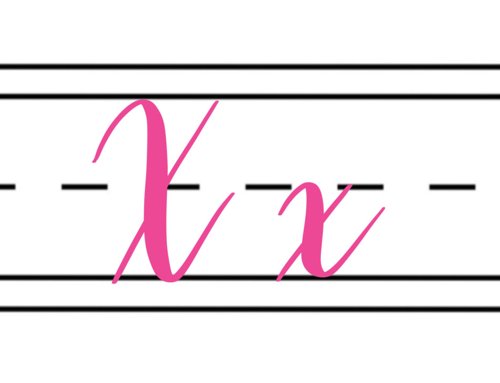 Free Hand Lettering Practice Sheets: X - Amy Latta Creations