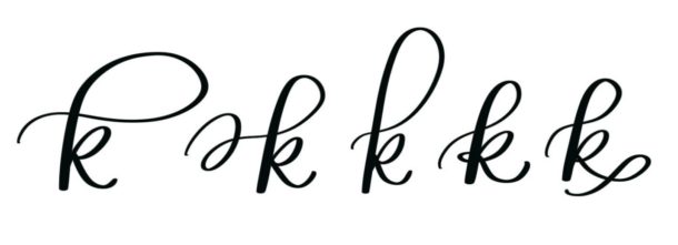 Free Hand Lettering Practice Sheets: K - Amy Latta Creations