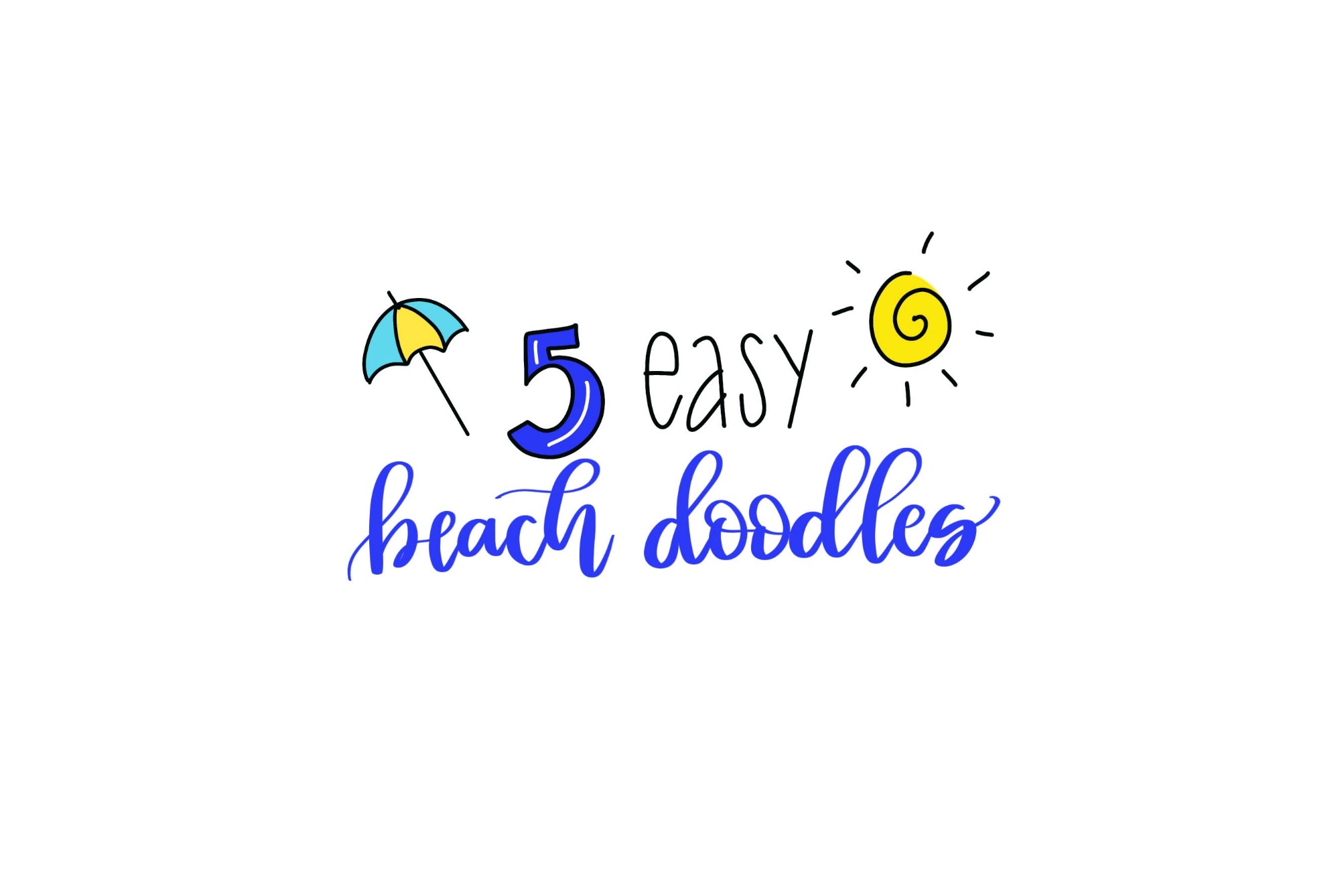 5 Easy Beach Doodles for Hand Lettering - Amy Latta Creations