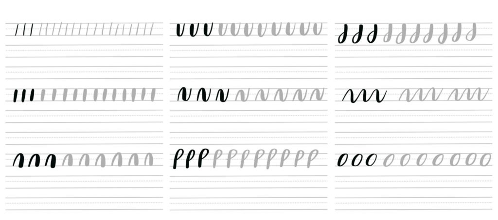 Hand Lettering: The 8 Basic Brush Strokes - Amy Latta Creations
