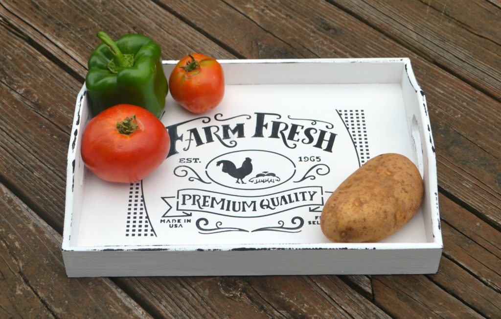 DIY Farmhouse Style Tray - Amy Latta Creations
