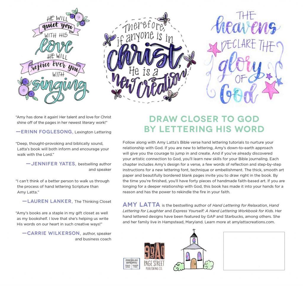 Hand Lettering for Faith: A Bible Journaling Book - Amy Latta Creations