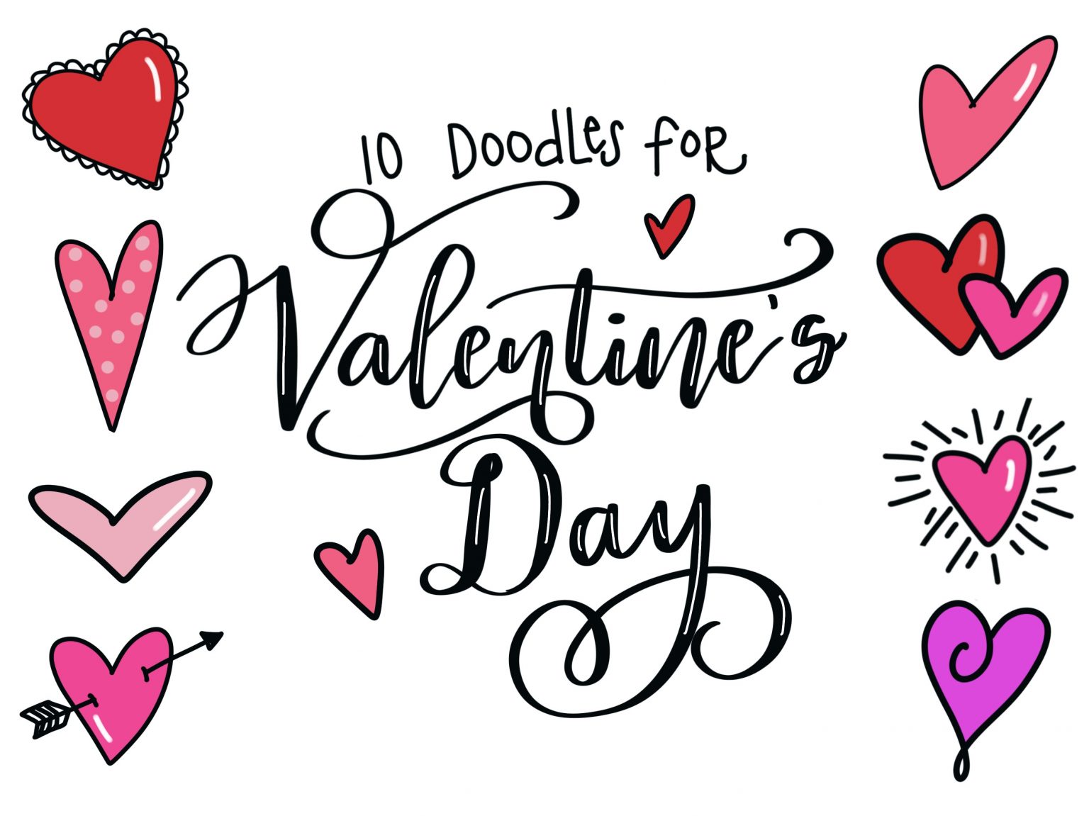 10 Easy Valentine's Day Doodles - Amy Latta Creations