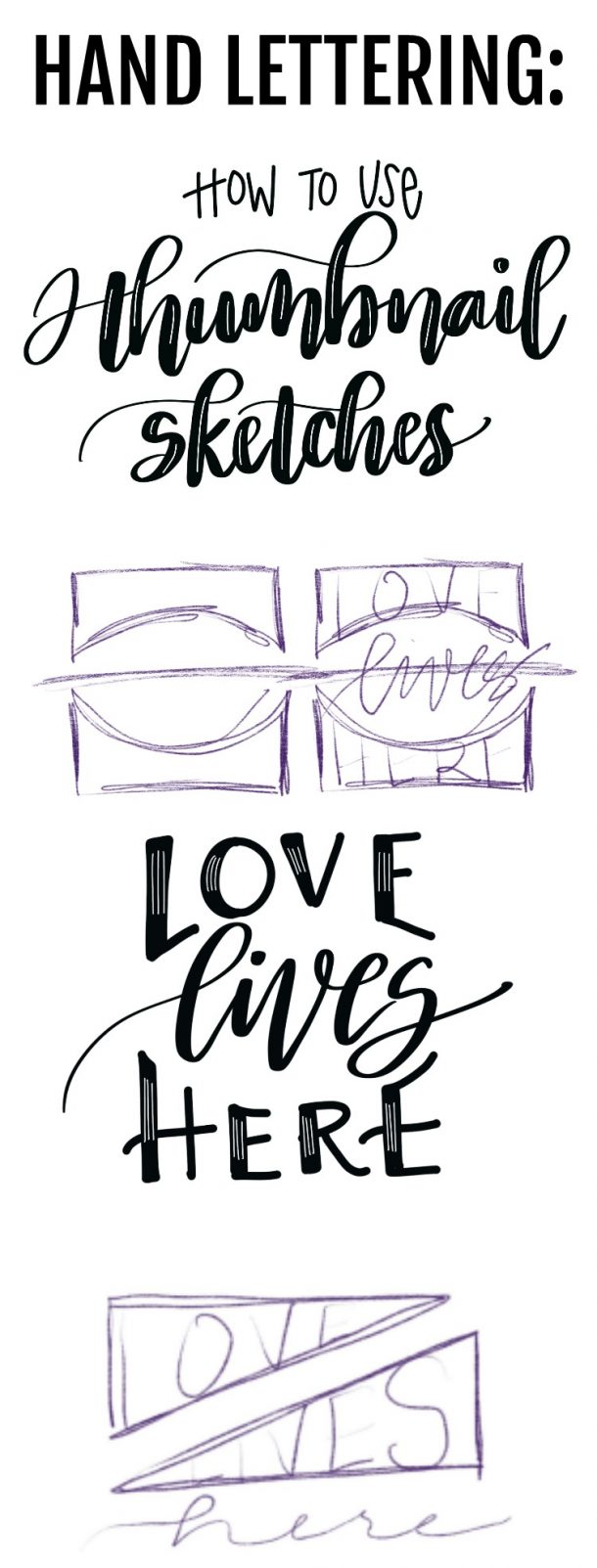 Hand Lettering: Thumbnail Sketches - Amy Latta Creations