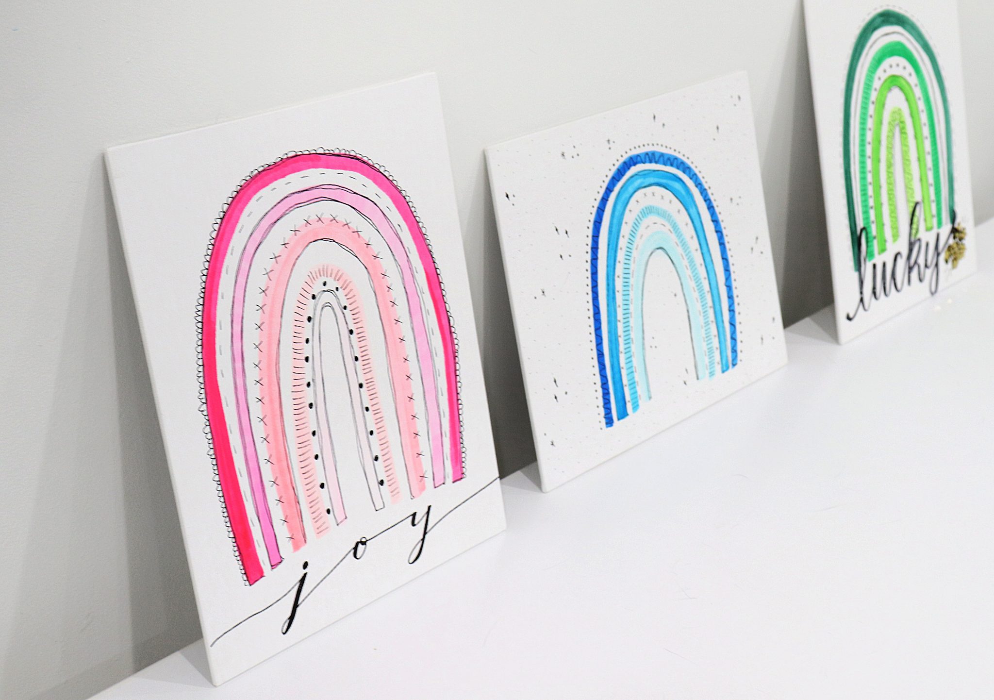 How to Draw Boho Rainbows - Amy Latta Creations