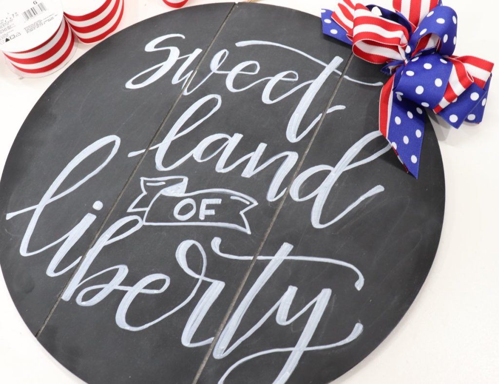 Hand Lettered Patriotic Decor - Amy Latta Creations