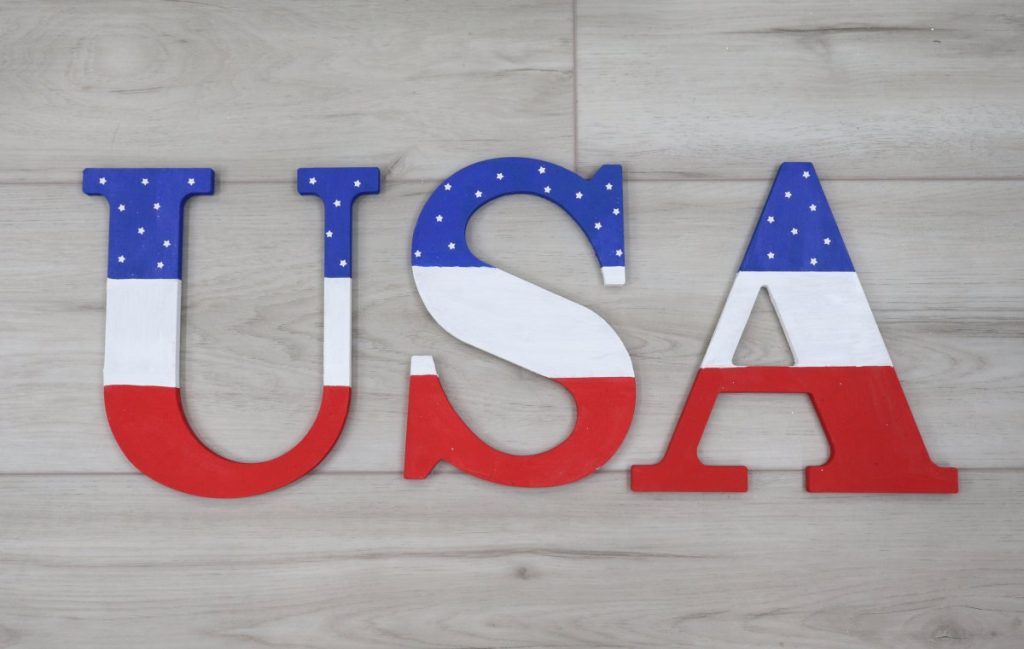 Patriotic USA Sign - Amy Latta Creations
