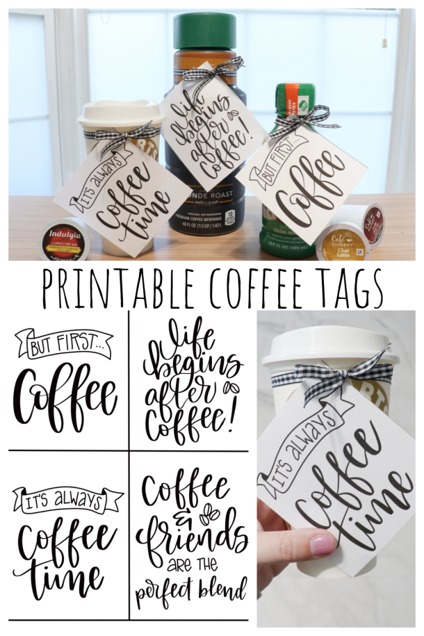 Printable Coffee Gift Tags - Amy Latta Creations