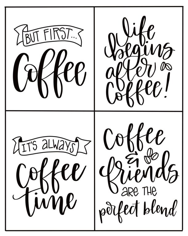 Printable Coffee Gift Tags - Amy Latta Creations