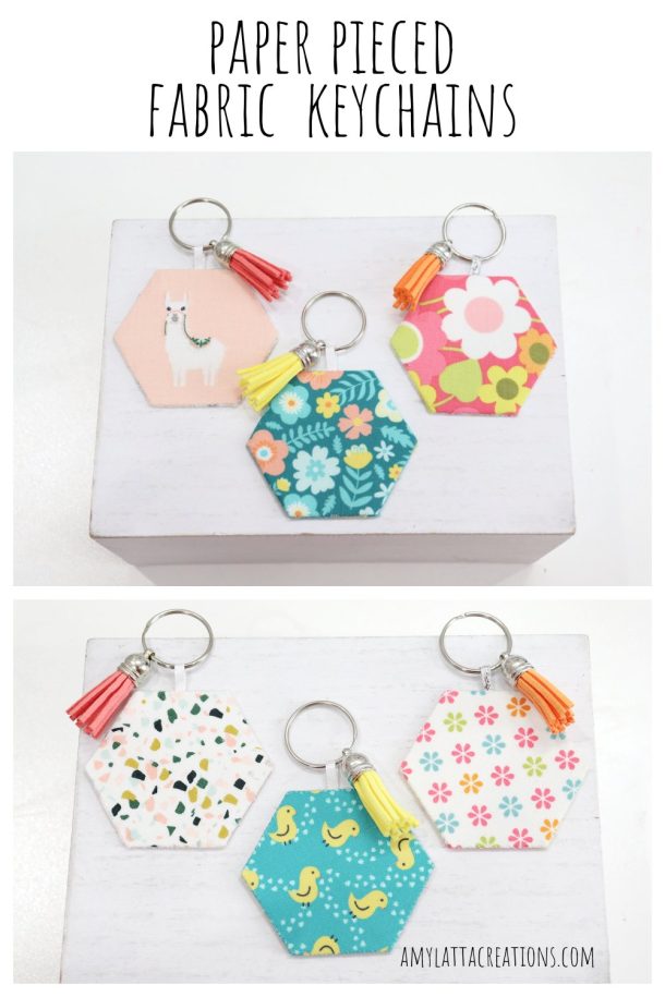 Easy English Paper Piecing Keychain - Amy Latta Creations