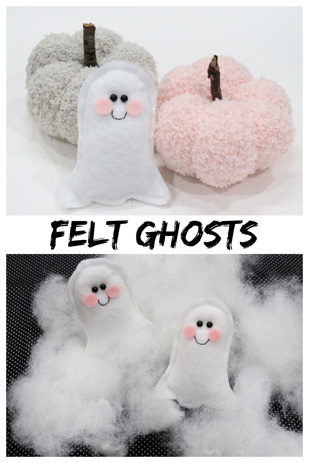 Felt Ghosts - Amy Latta Creations
