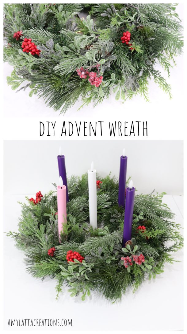 DIY Advent Wreath - Amy Latta Creations