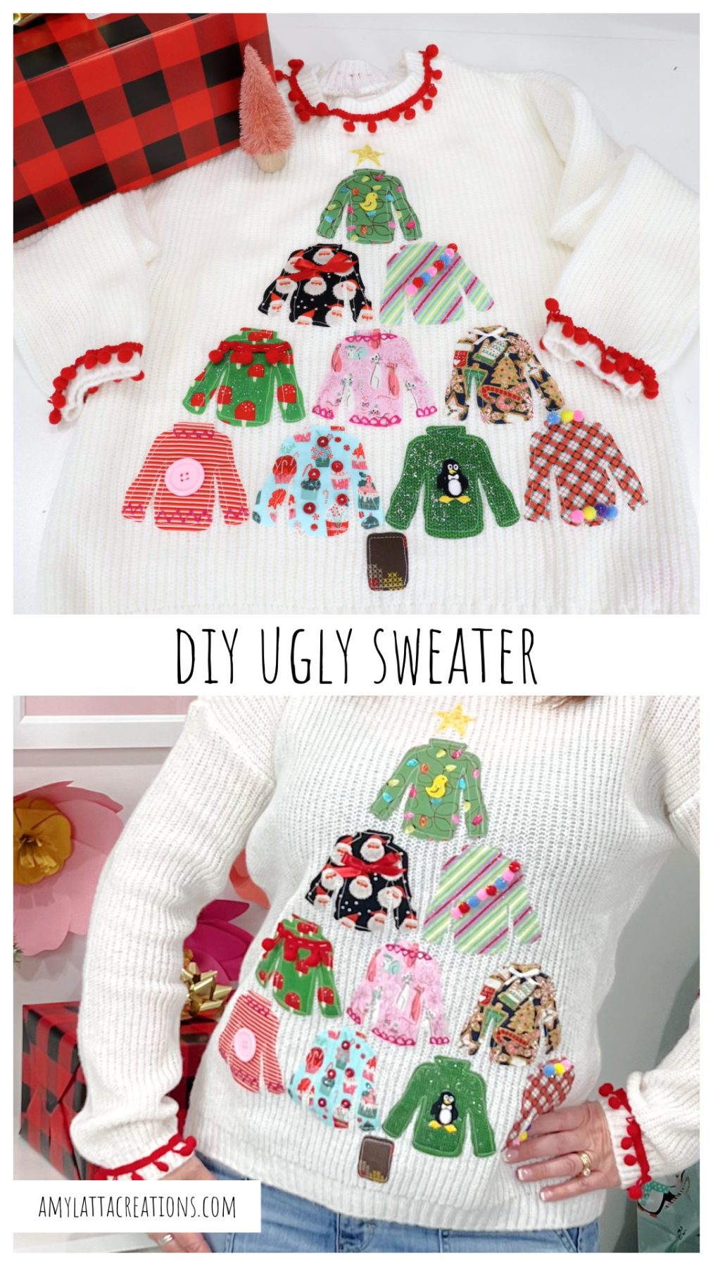 DIY Ugly Sweater: Sweater Tree - Amy Latta Creations