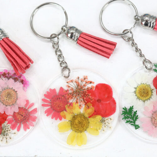 Pressed Flower Keychains - Amy Latta Creations