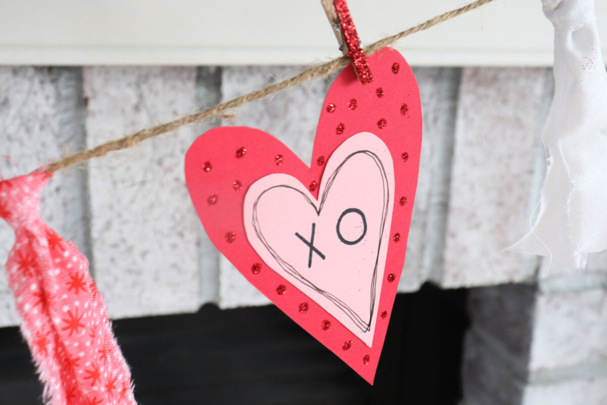 Valentine Heart Garland - Amy Latta Creations
