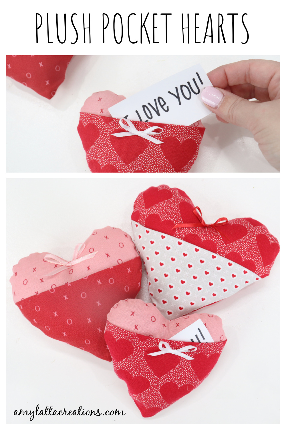 Plush Pocket Hearts - Amy Latta Creations