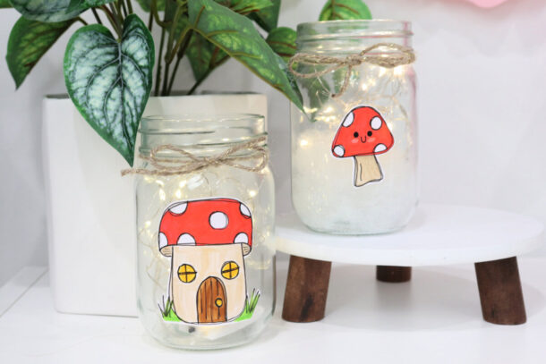 Cottage Core Jar Lantern - Amy Latta Creations