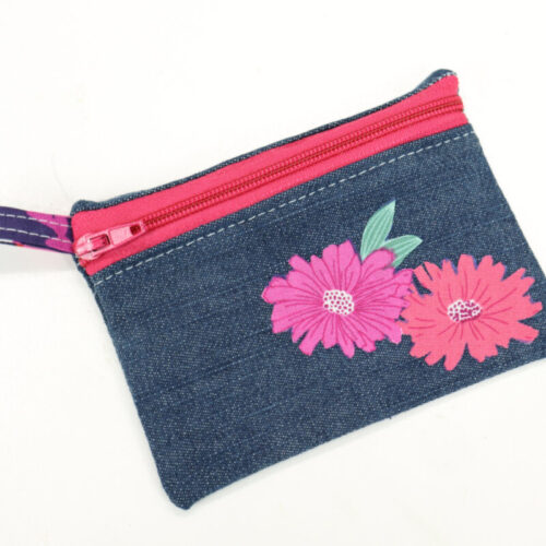 Upcycled Denim Coin Purse - Amy Latta Creations