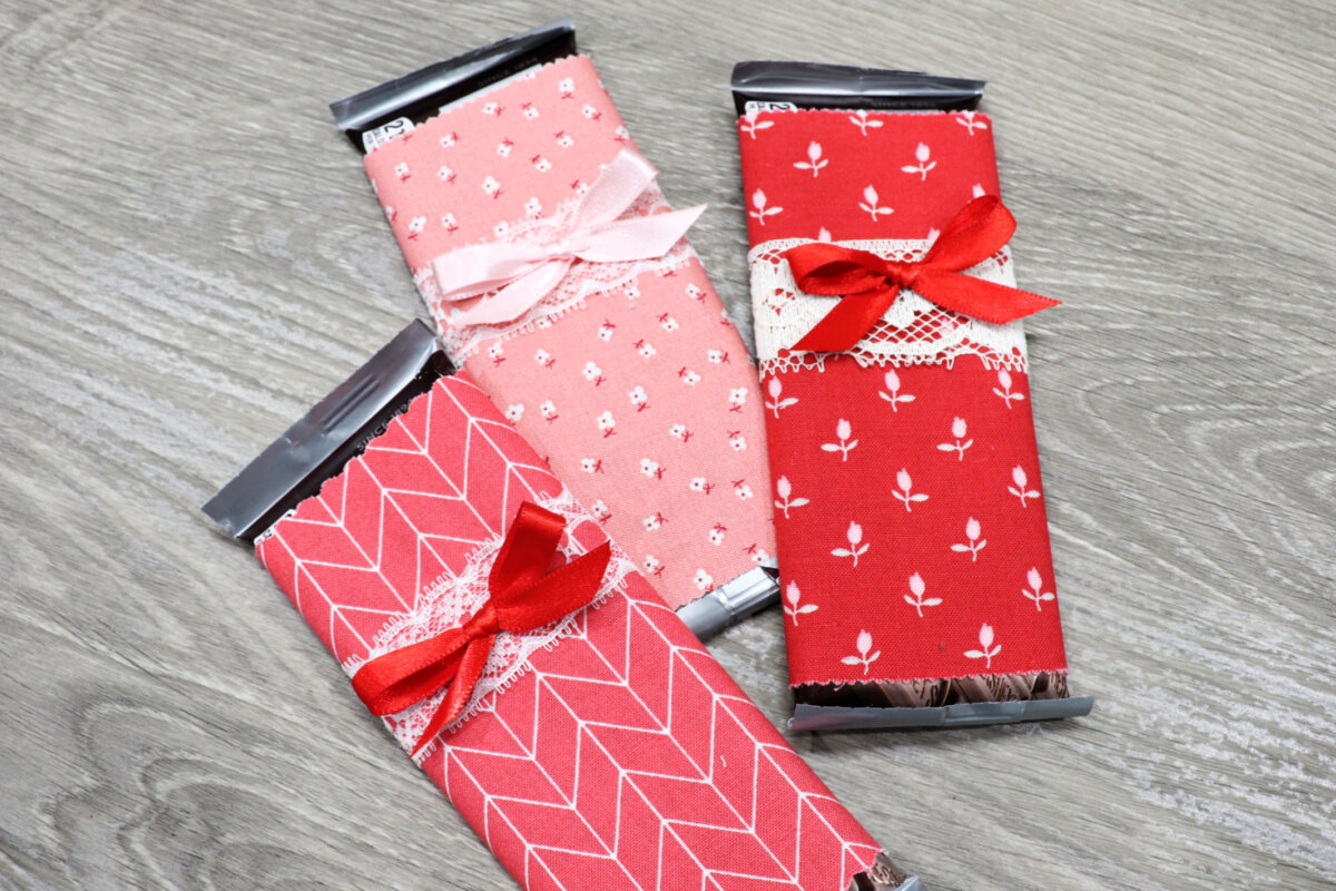 Fabric Wrapped Candy Bars - Amy Latta Creations