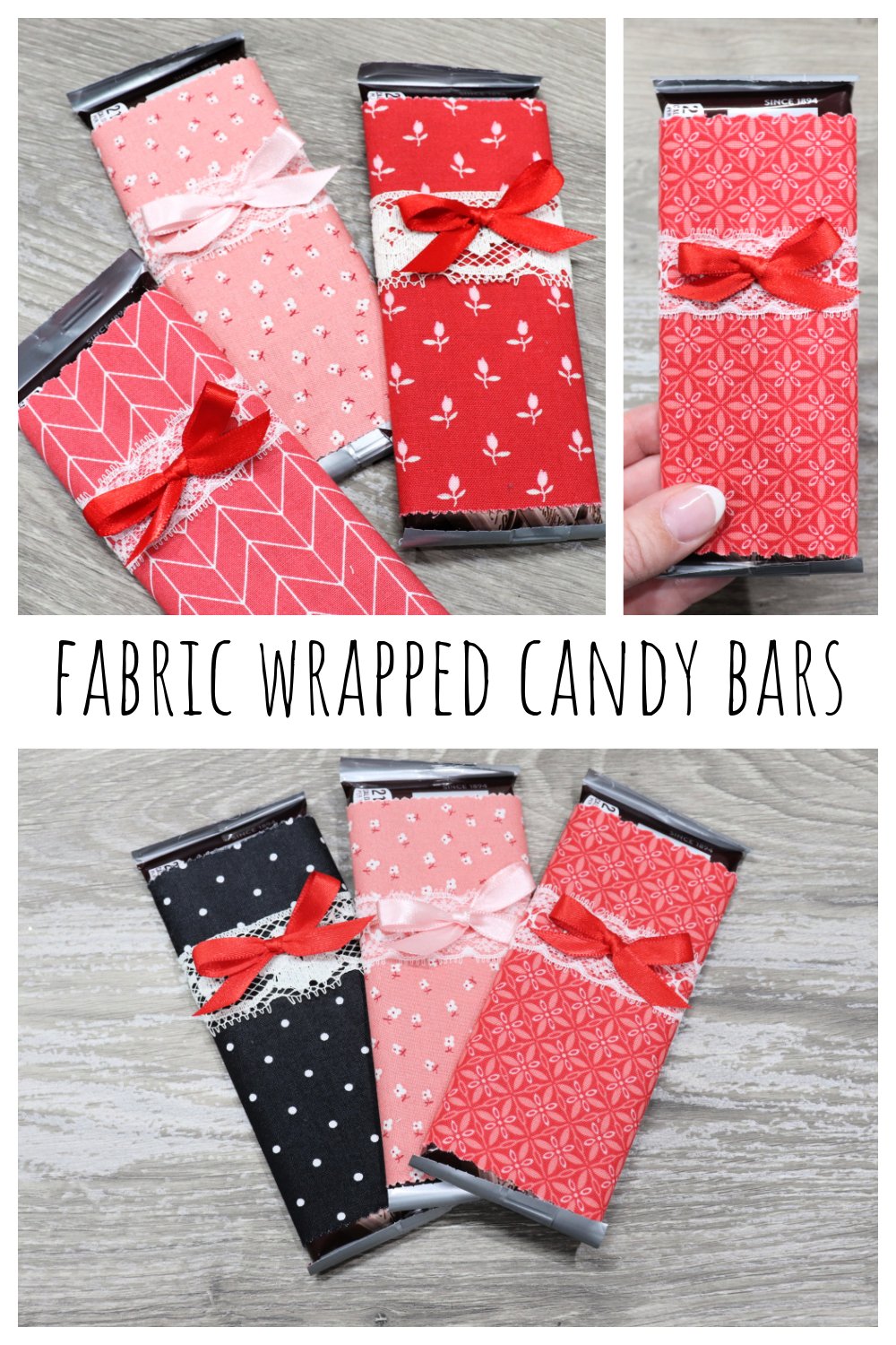 Fabric Wrapped Candy Bars - Amy Latta Creations