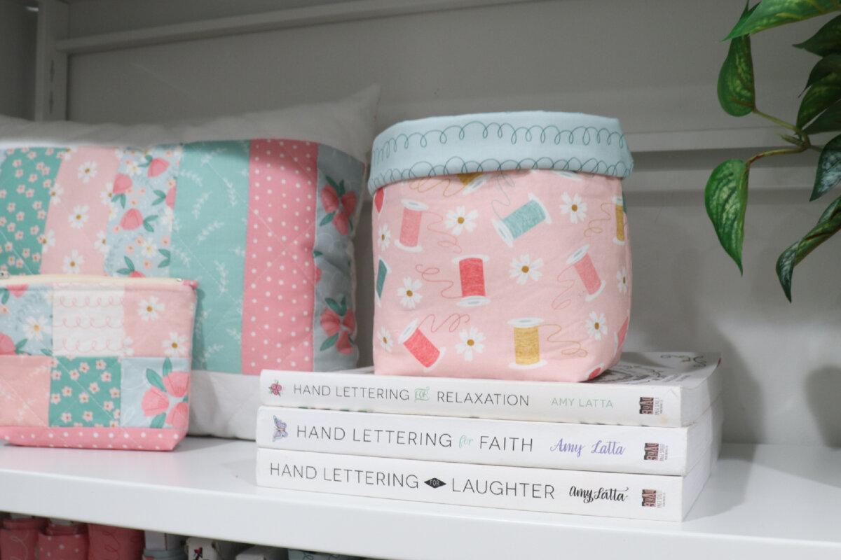 Reversible Fabric Basket - Free Pattern - Amy Latta Creations