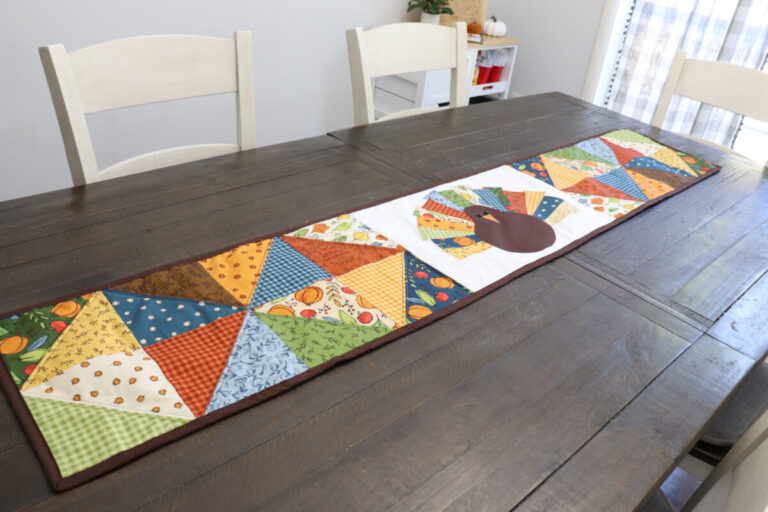 Quilted Turkey Table Runner - Amy Latta Creations