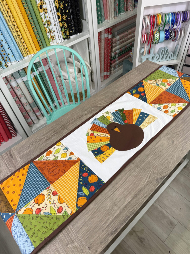 Quilted Turkey Table Runner - Amy Latta Creations